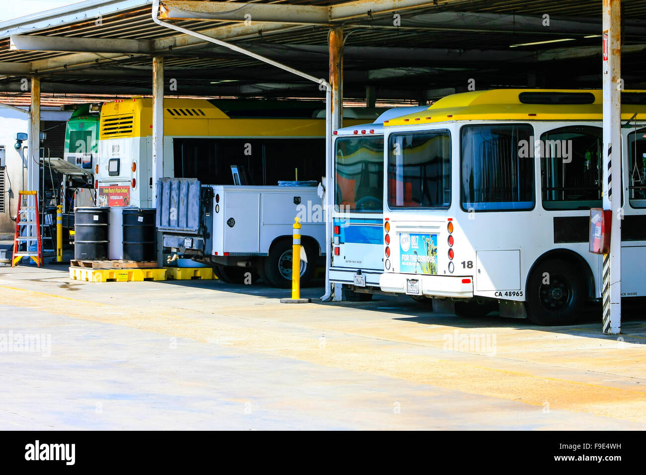 The bus depot in Santa Barbara, California Stock Photo - Alamy