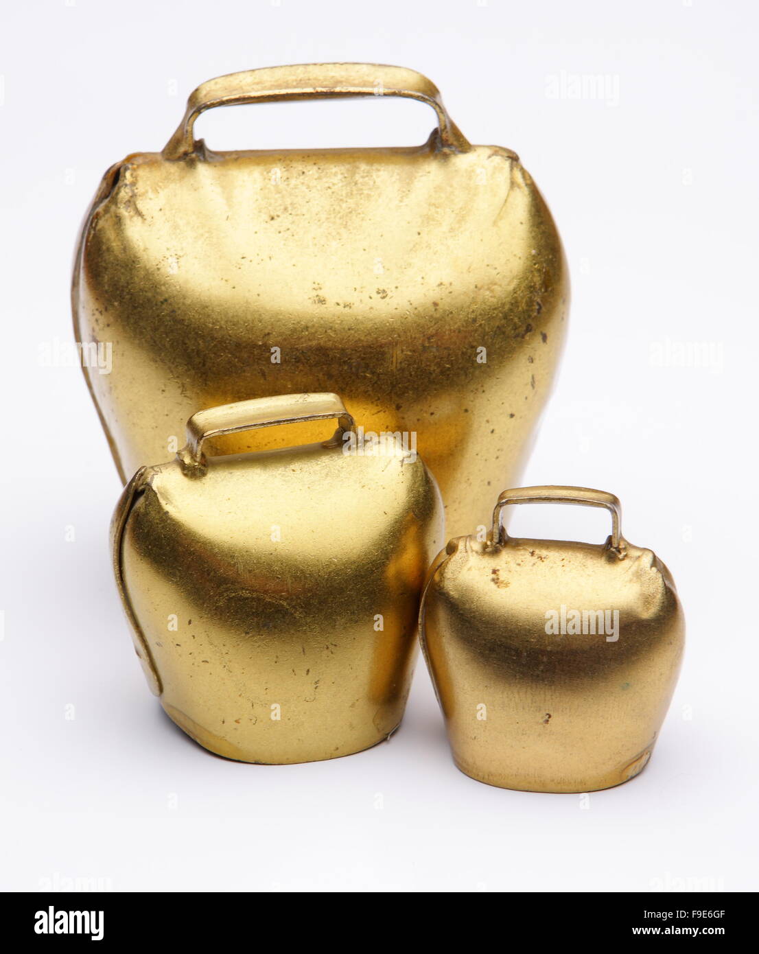 Three Golden Bells Stock Photo - Alamy