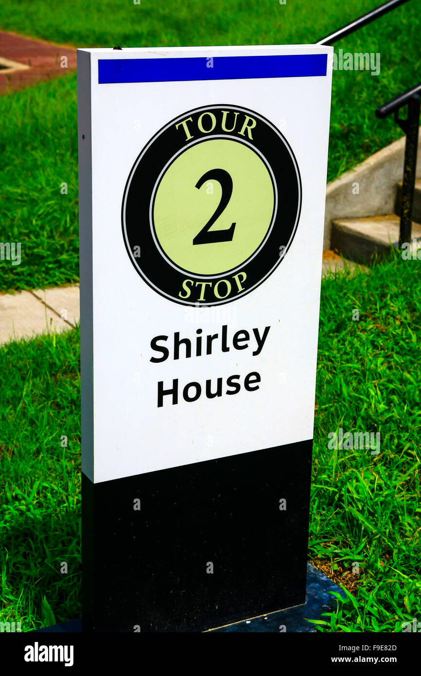 Battlefield Tour stop 2 sign - Shirley House on the Vicksburg National ...