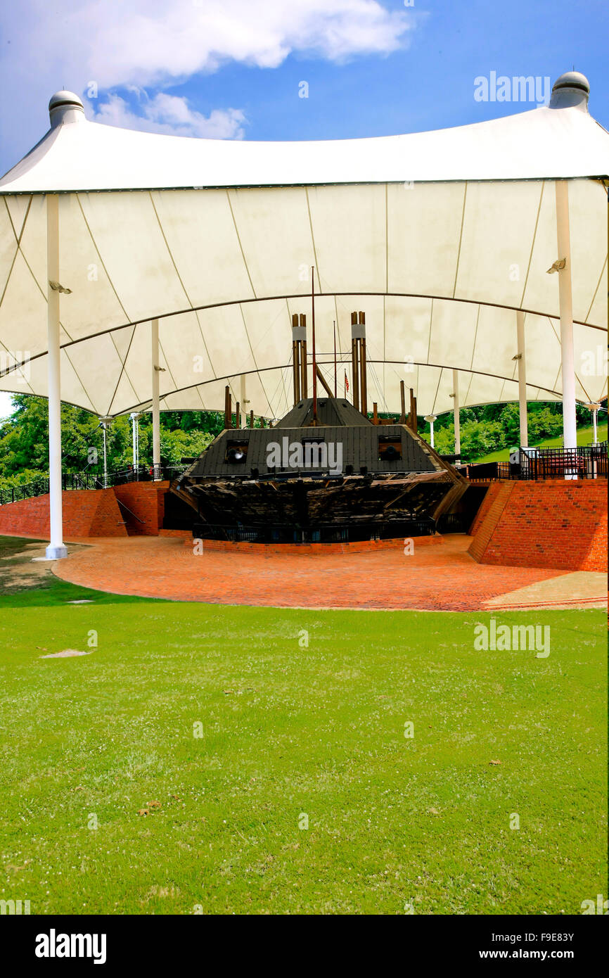 The USS Cairo, a Mississippi River ironclad gunboat of the Union Navy ...