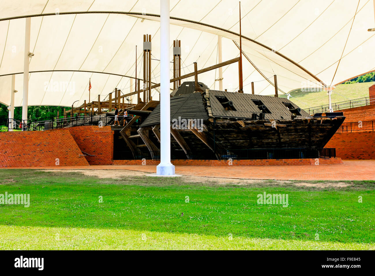 The USS Cairo, a Mississippi River ironclad gunboat of the Union Navy ...