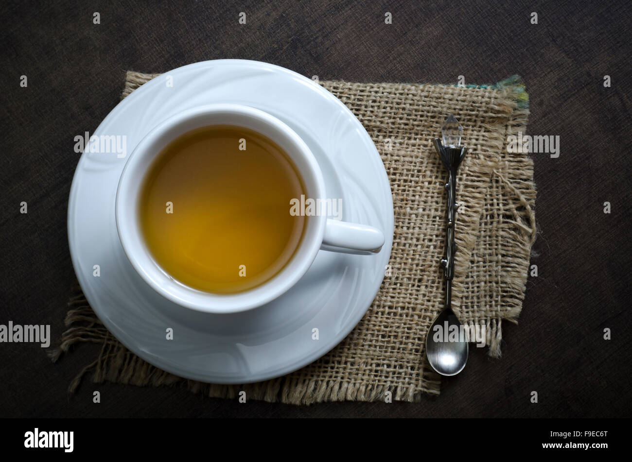 Tea cup from above hi-res stock photography and images - Alamy