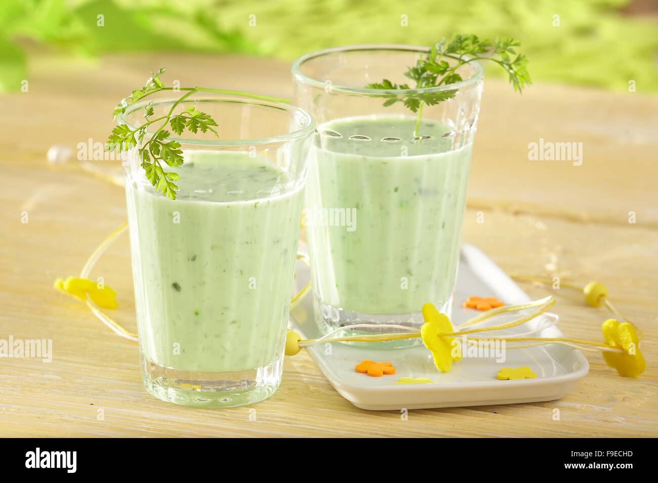 Cucumber Buttermilk Drink Stock Photo - Alamy