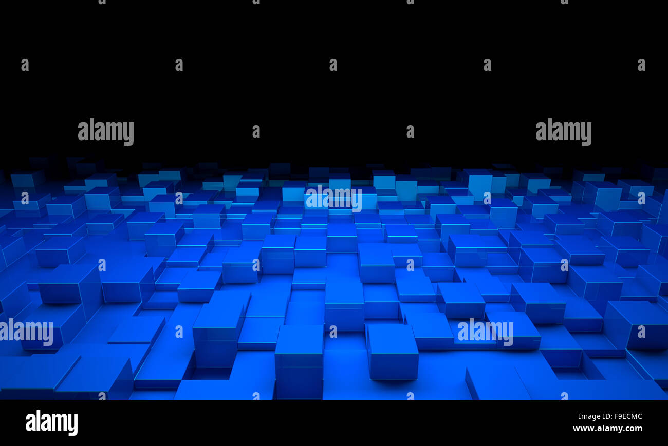 3d image of cubes geometric background Stock Photo - Alamy