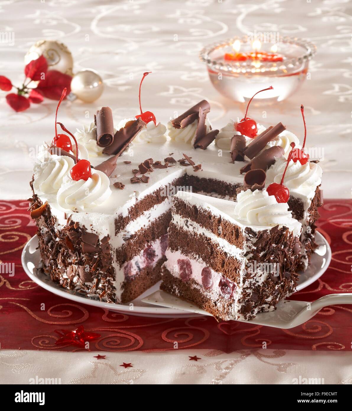 Schwarzwald Cherry Cake Stock Photo - Alamy