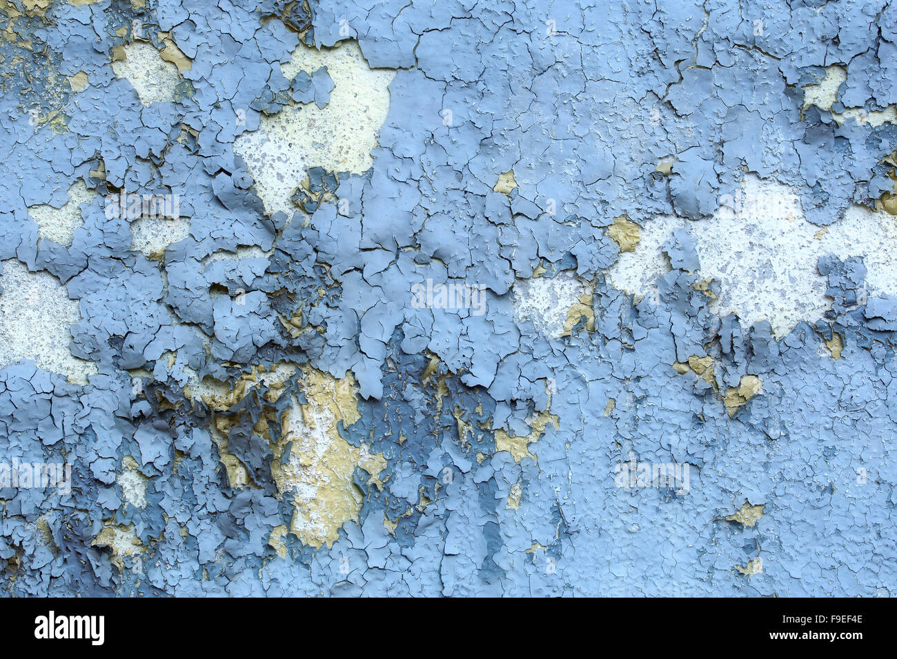 blue crackle wall texture, color crackle background Stock Photo - Alamy