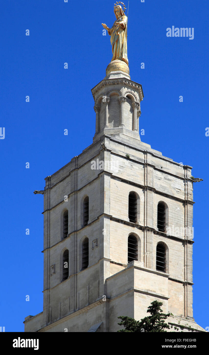France, Provence, Avignon, Notre-Dame-des-Doms Cathedral Stock Photo ...