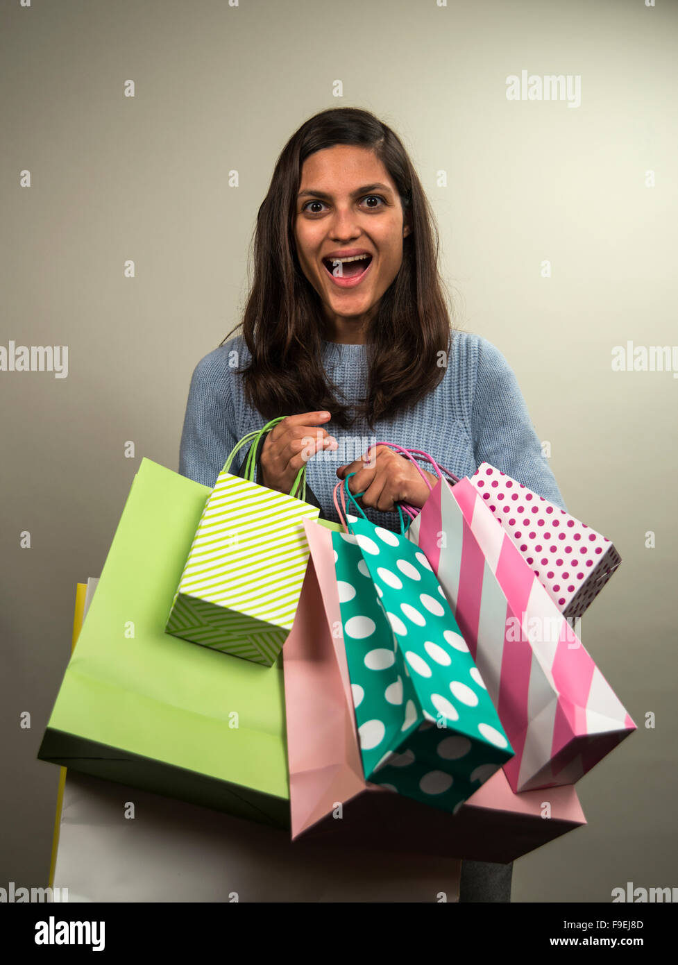 Excited young people go shopping hi-res stock photography and images ...