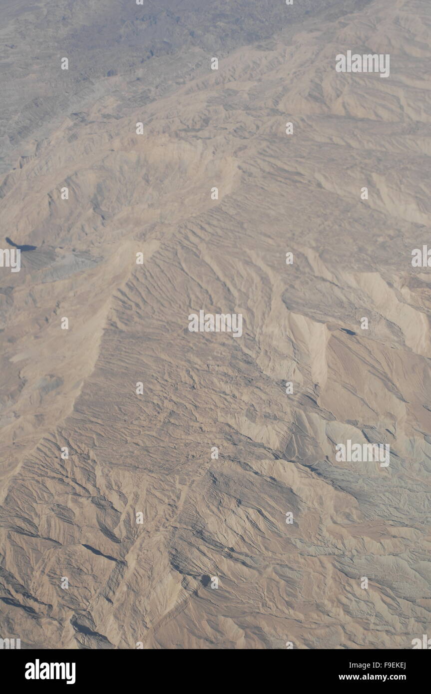 Aerial view of the desert Stock Photo - Alamy