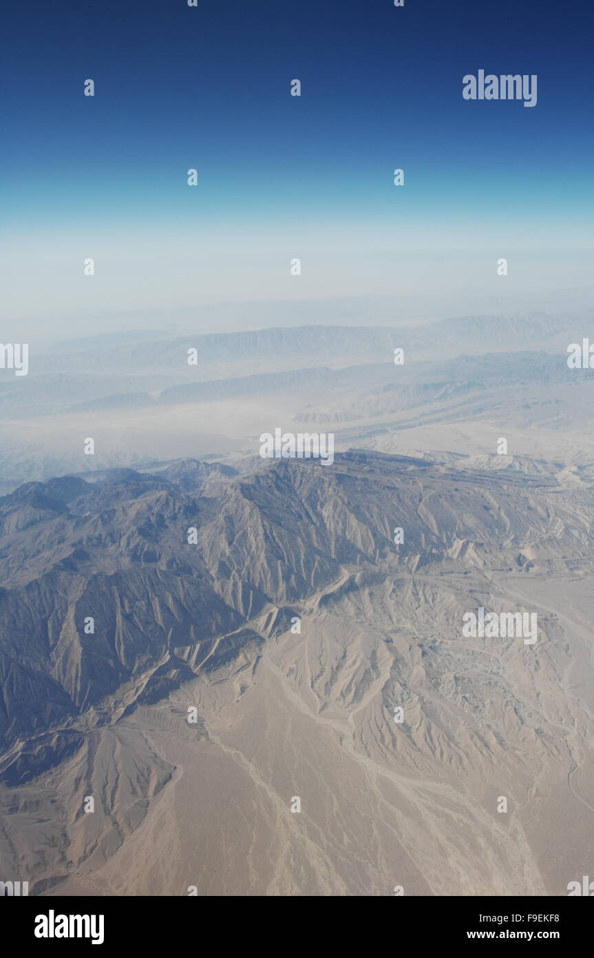 Aerial view of the desert Stock Photo - Alamy