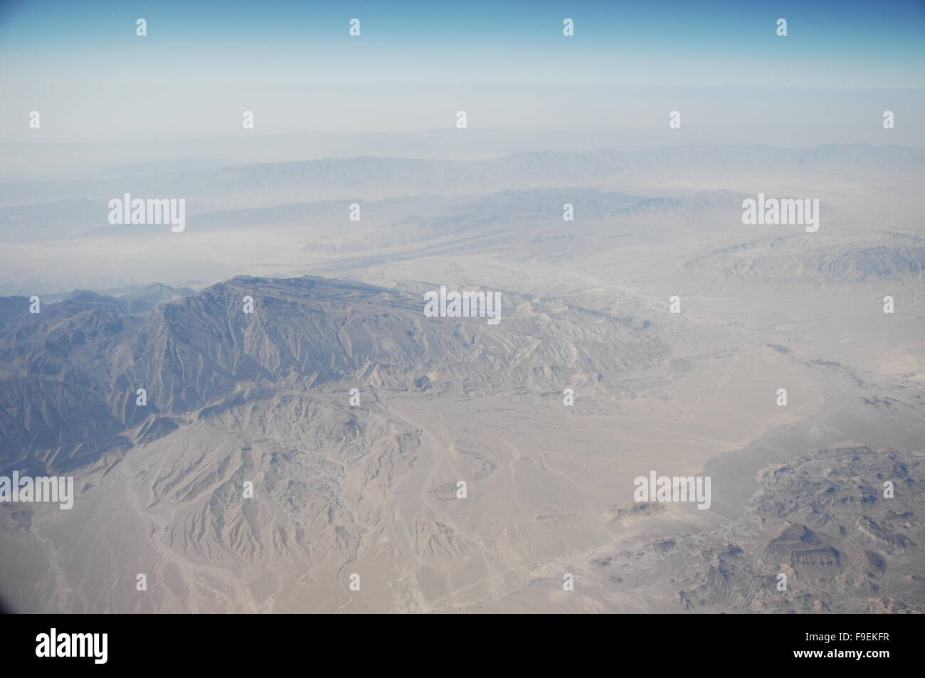 Aerial view of the desert Stock Photo - Alamy