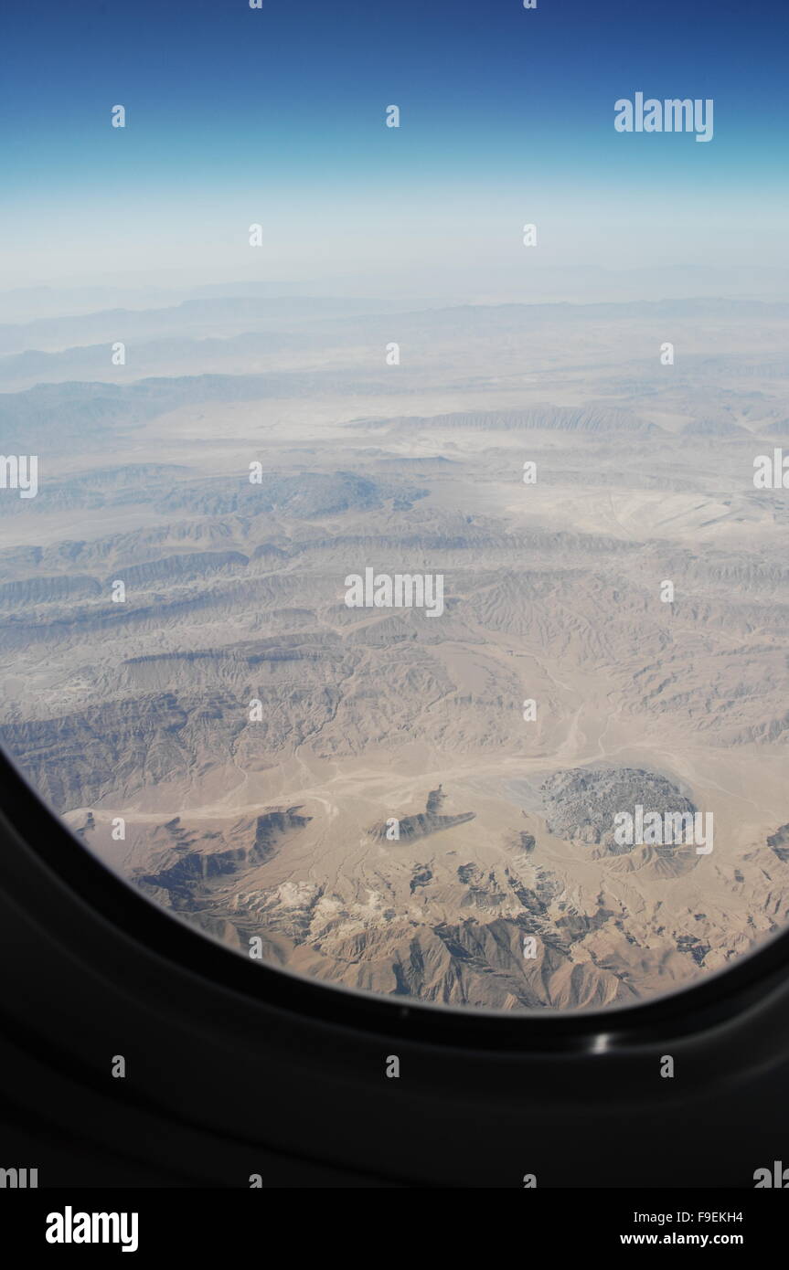 Aerial view of the desert Stock Photo - Alamy