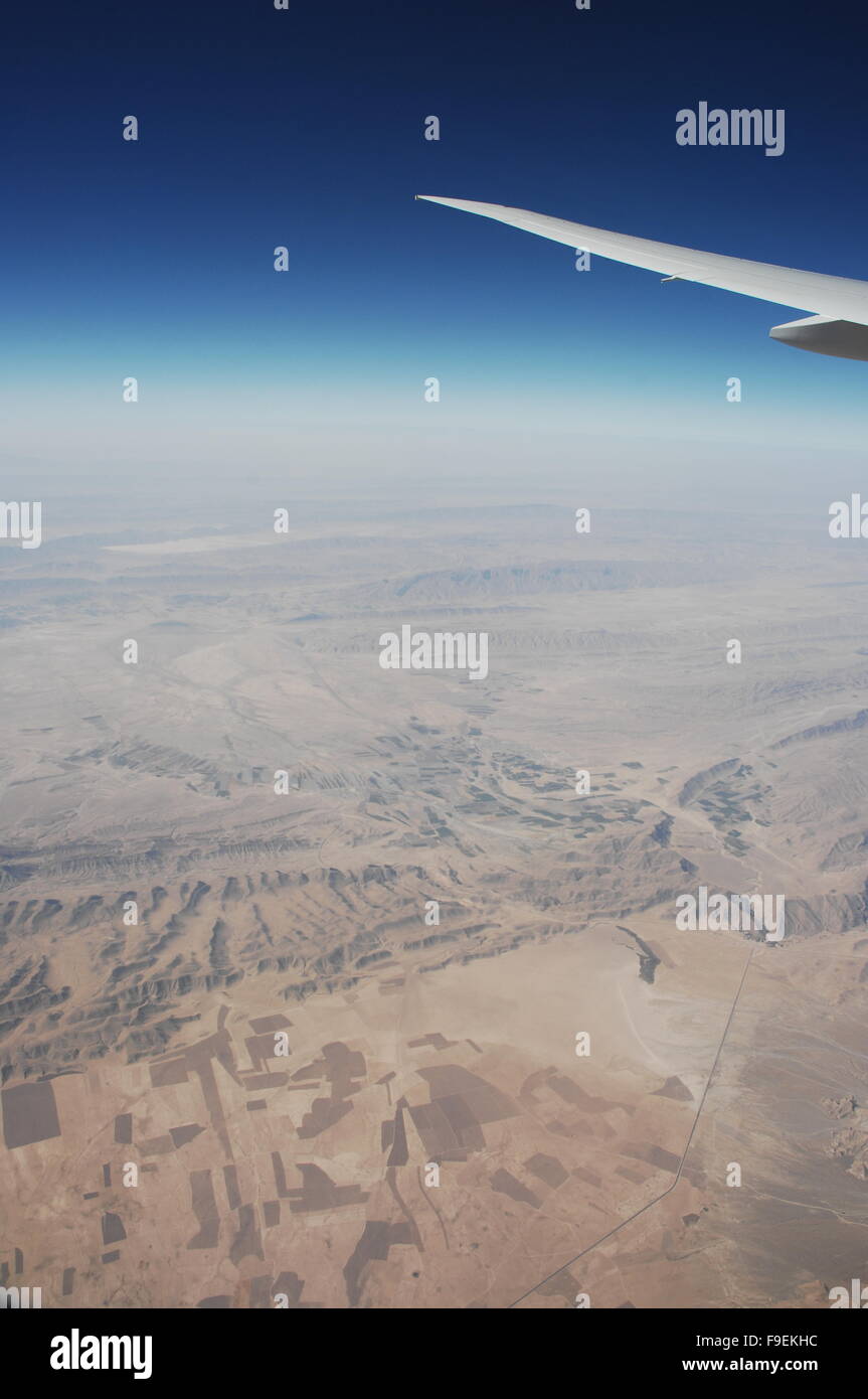 Aerial view of the desert Stock Photo - Alamy