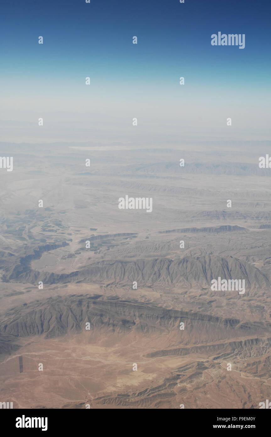 Aerial view of the desert Stock Photo - Alamy