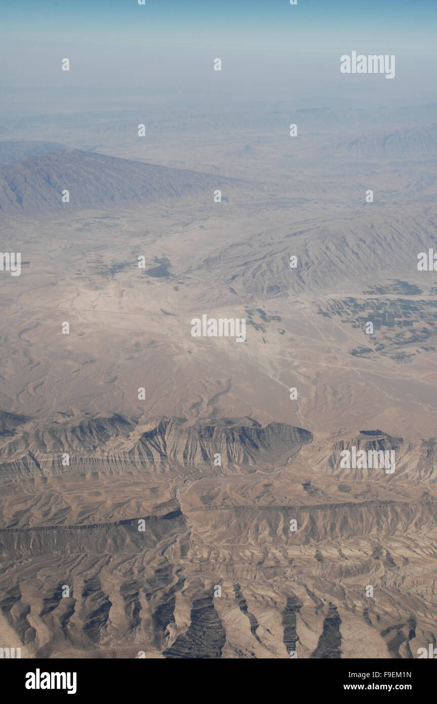 Aerial view of the desert Stock Photo - Alamy