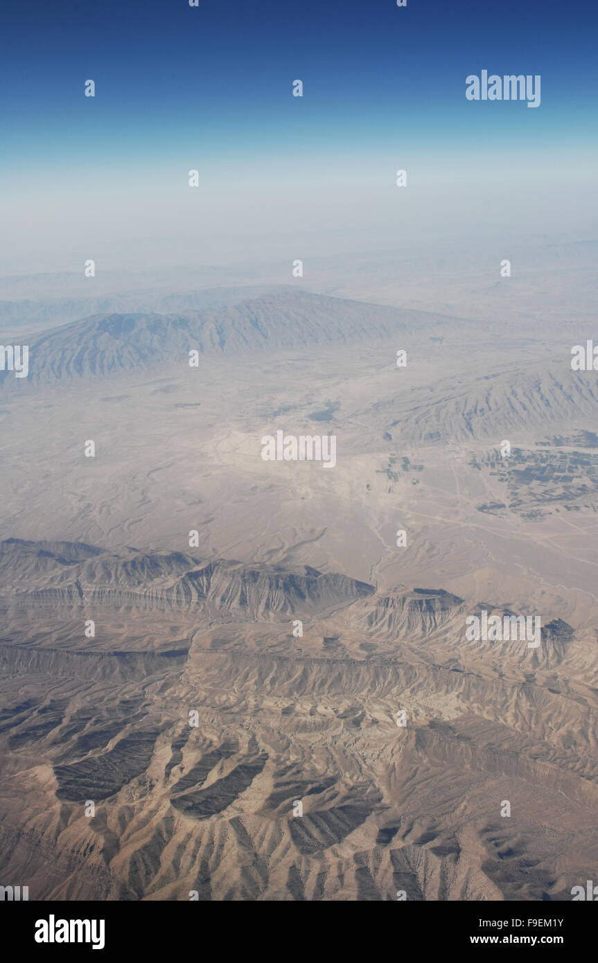 Aerial view of the desert Stock Photo - Alamy