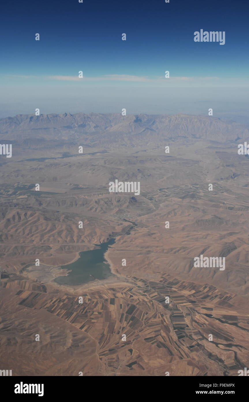 Aerial view of the desert Stock Photo - Alamy