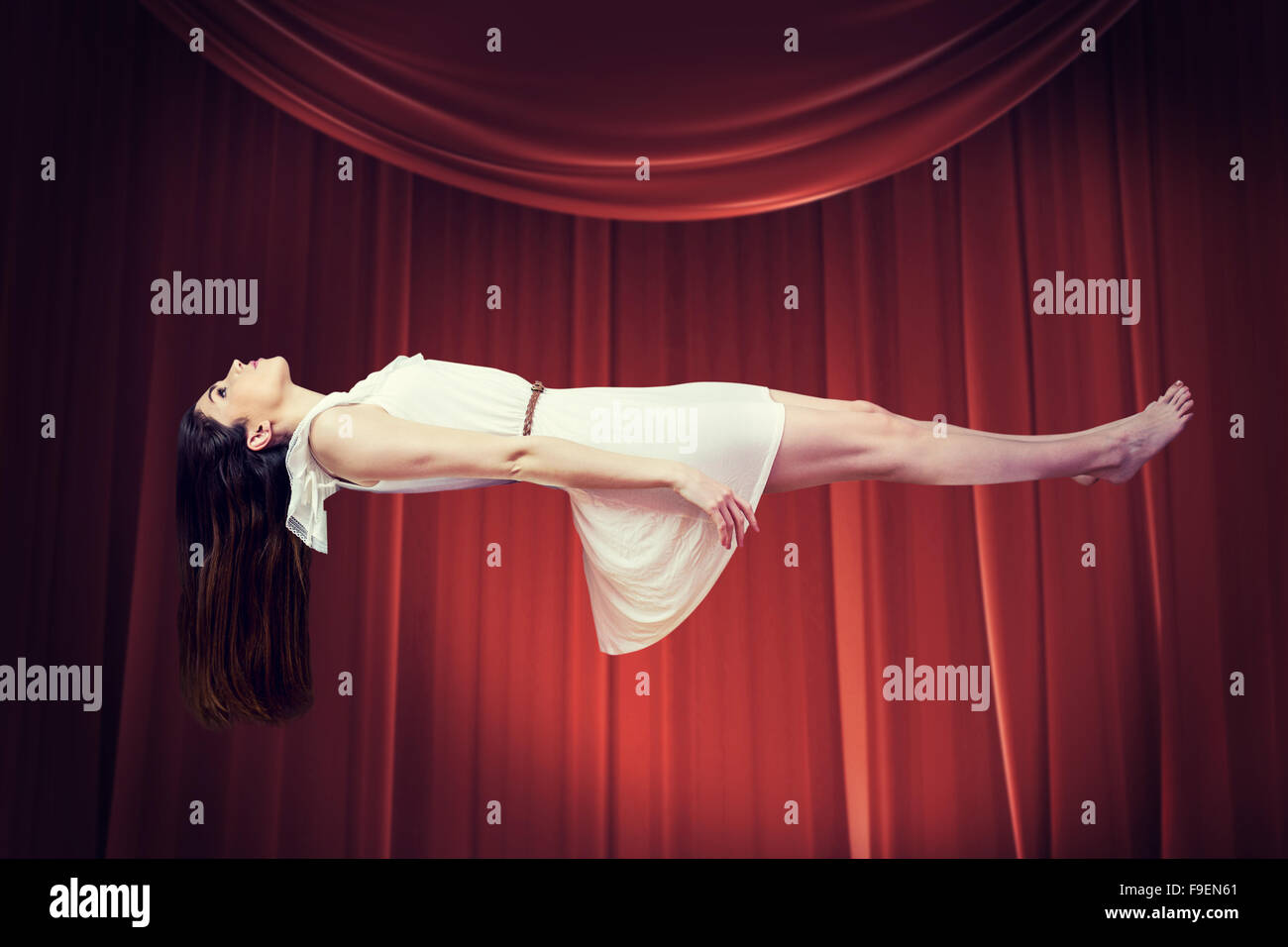 White stage dress hi-res stock photography and images - Alamy