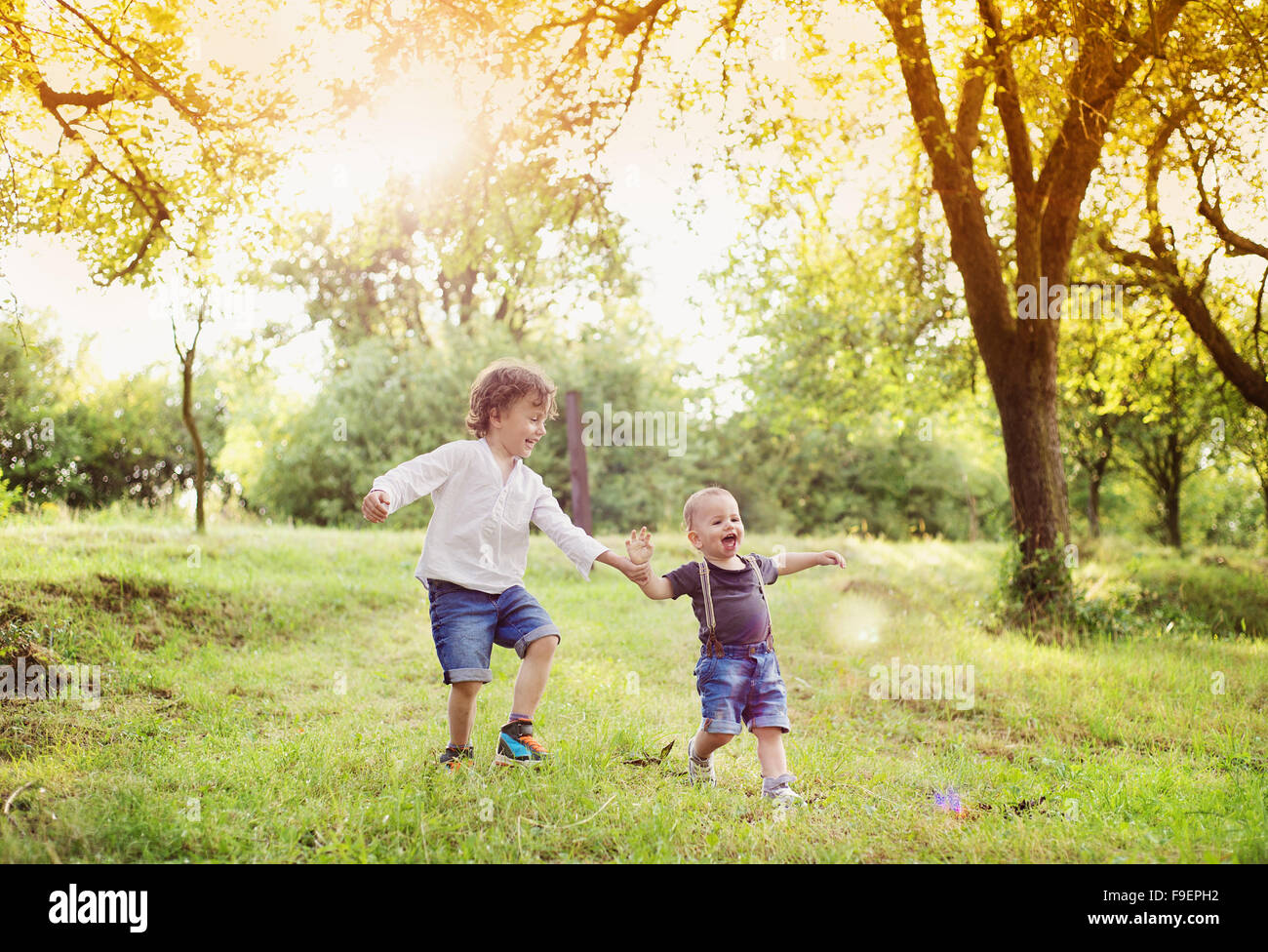 Cute boys having fun hi-res stock photography and images - Alamy