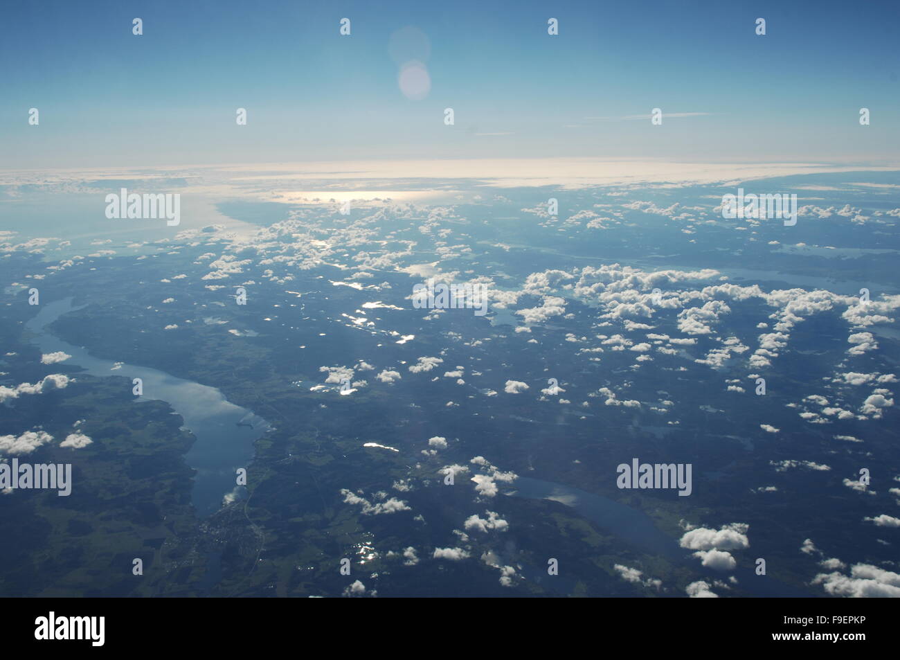 Aerial view clouds Stock Photo - Alamy