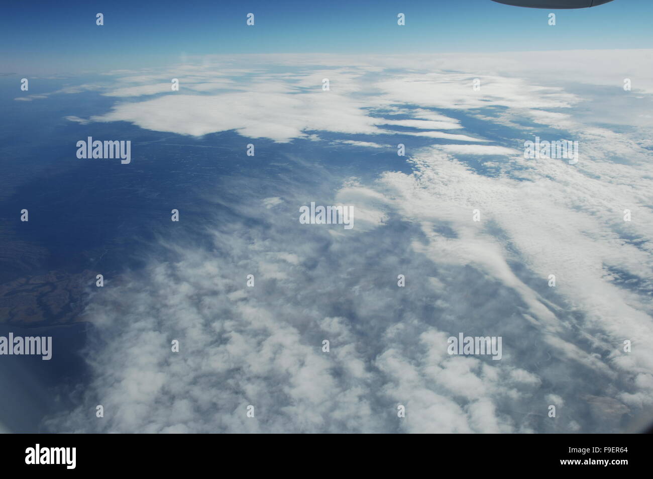 Aerial view clouds Stock Photo - Alamy