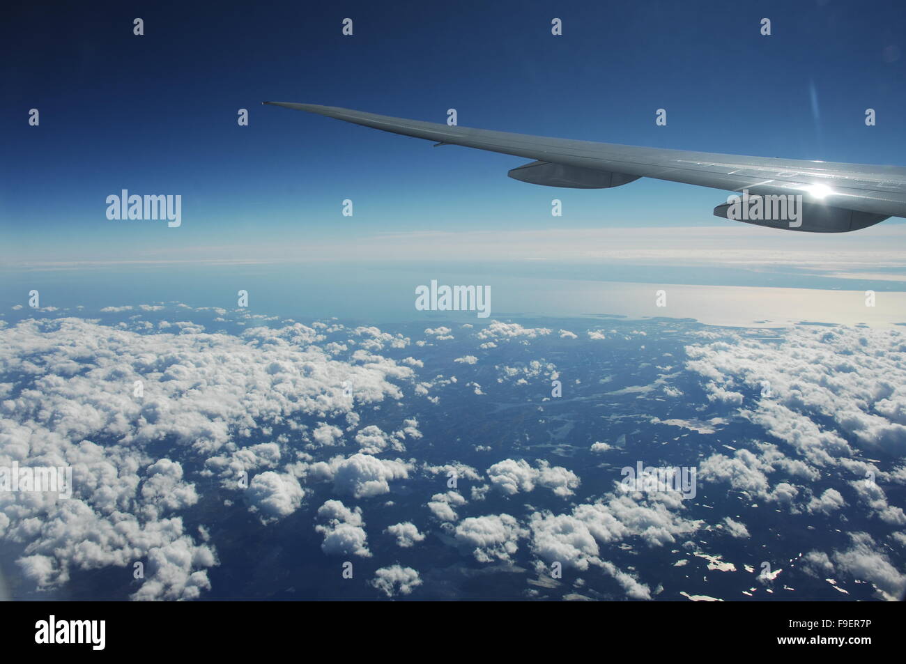 Aerial view clouds Stock Photo - Alamy