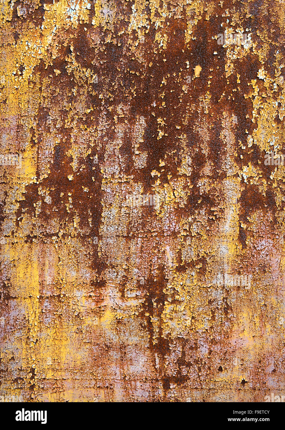 Old yellow rusted metal wall with texture as clear background Stock ...