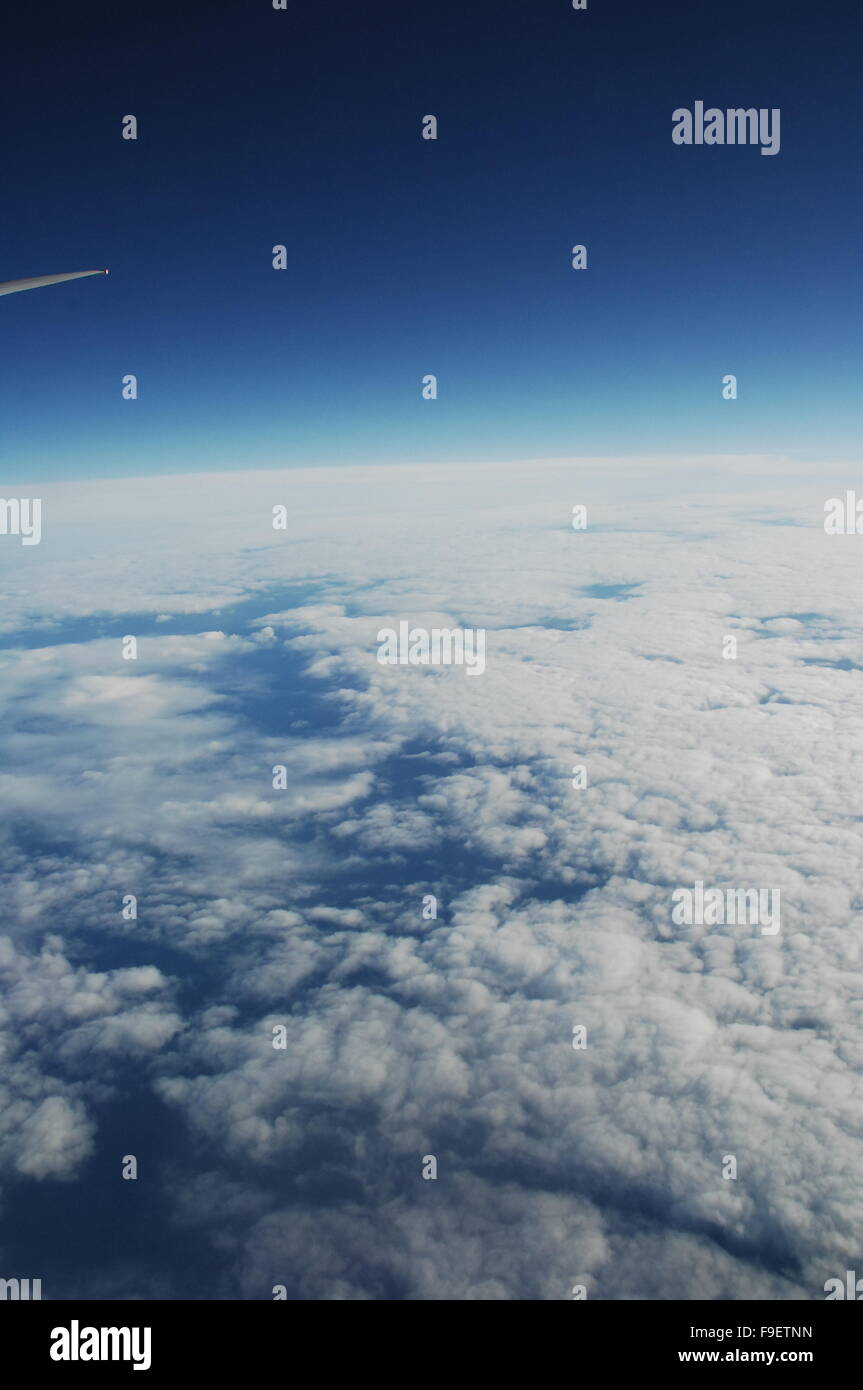 Aerial view clouds Stock Photo - Alamy