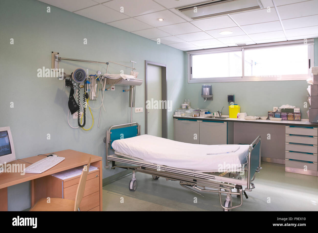 Hospital surgery room medical control and exploration nobody Stock ...
