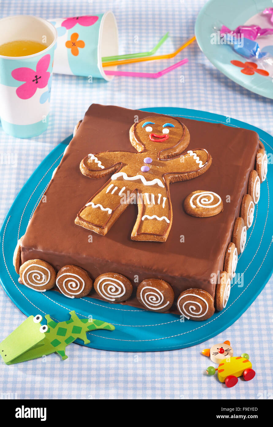 Gingerbread Cake for Kids Stock Photo - Alamy
