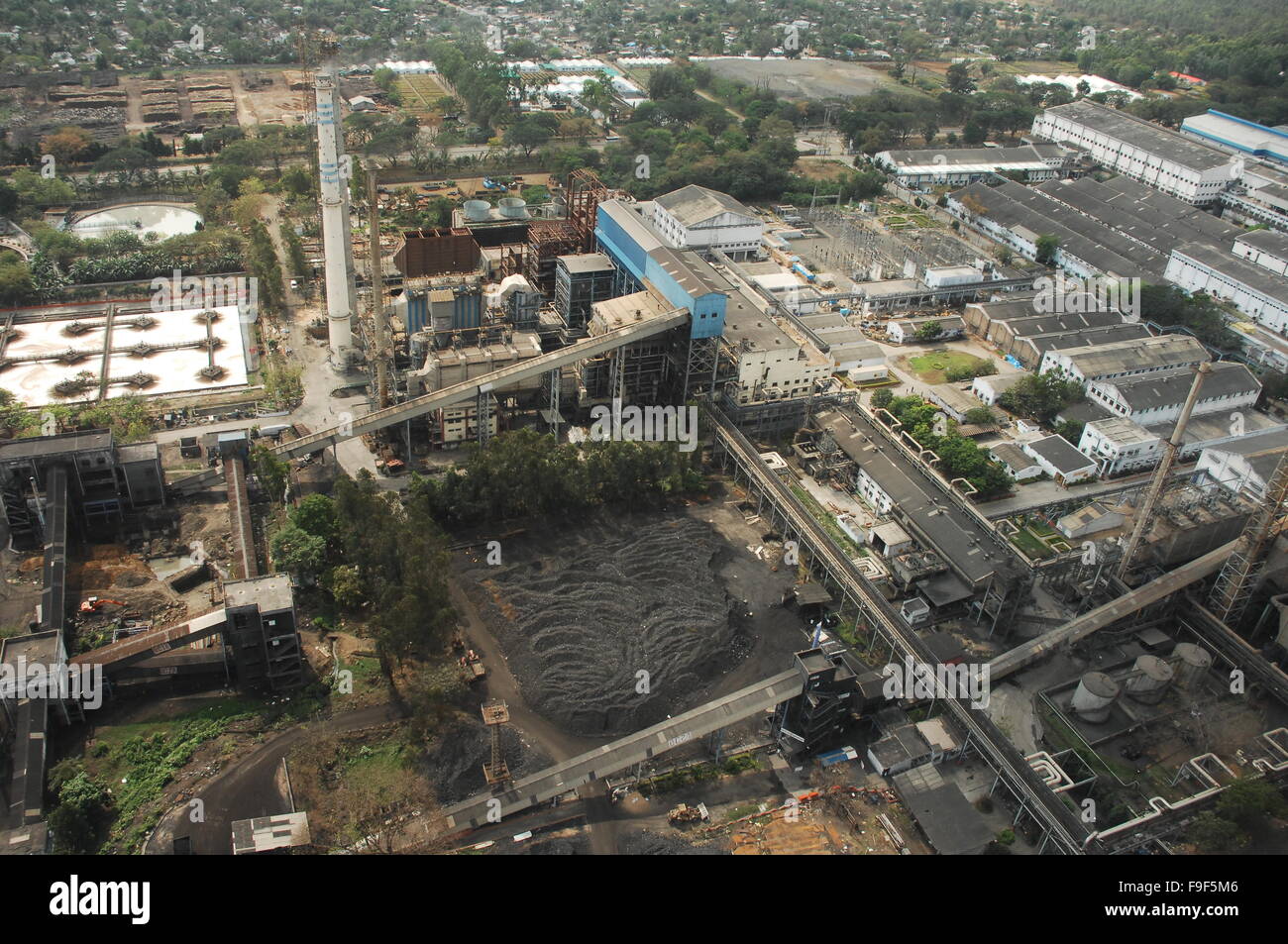 Aerial view of the Factory Stock Photo - Alamy