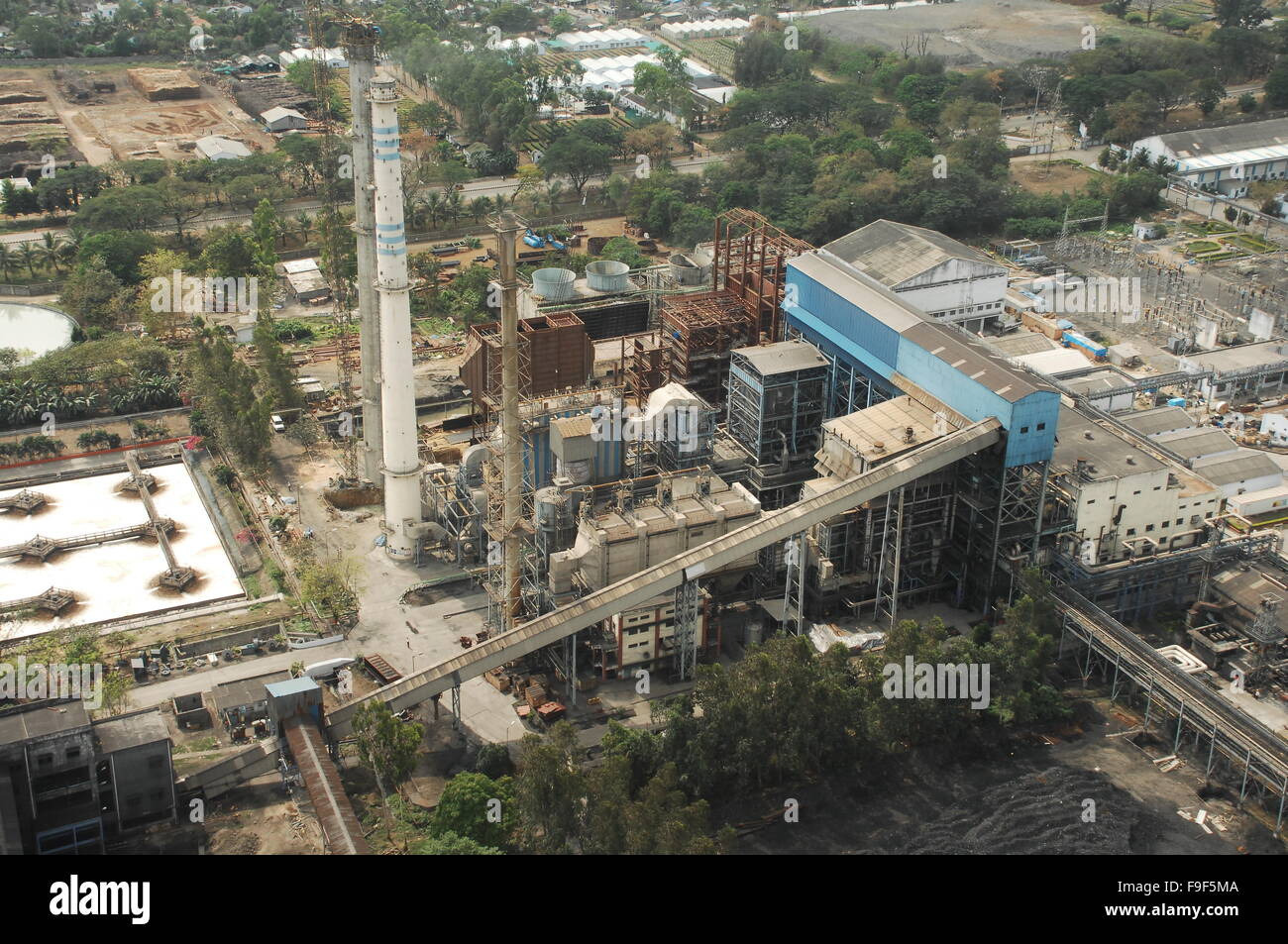 Aerial view of the Factory Stock Photo - Alamy