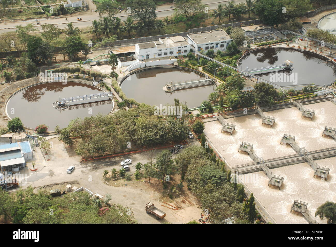Aerial view of the Factory Stock Photo - Alamy