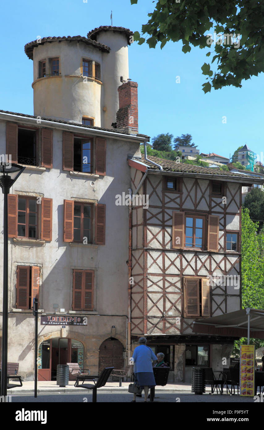 France Rhône-Alpes Isère Vienne street scene architecture Stock Photo ...