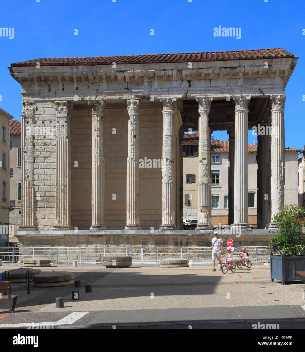 France Rhône-Alpes Isère Vienne Temple d'Auguste et de Livie Stock ...