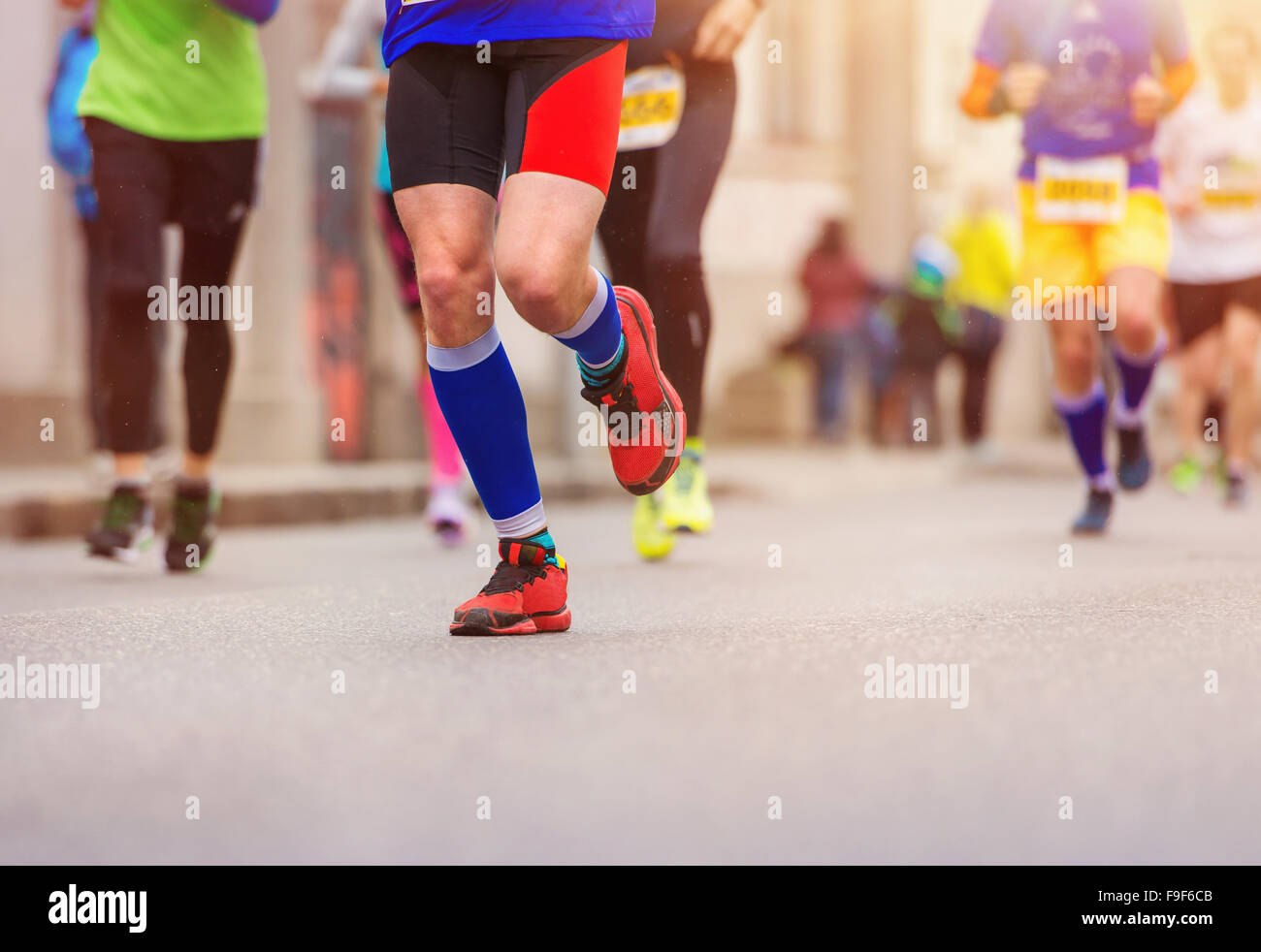 Unrecognizable urban marathon runners on hi-res stock photography and ...