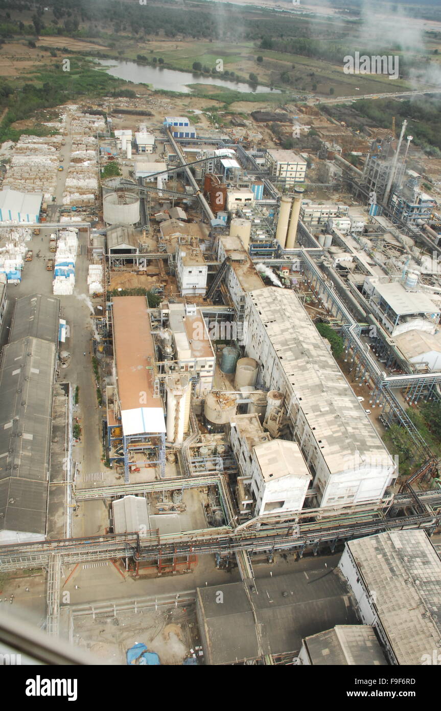 Aerial view of the Factory Stock Photo - Alamy