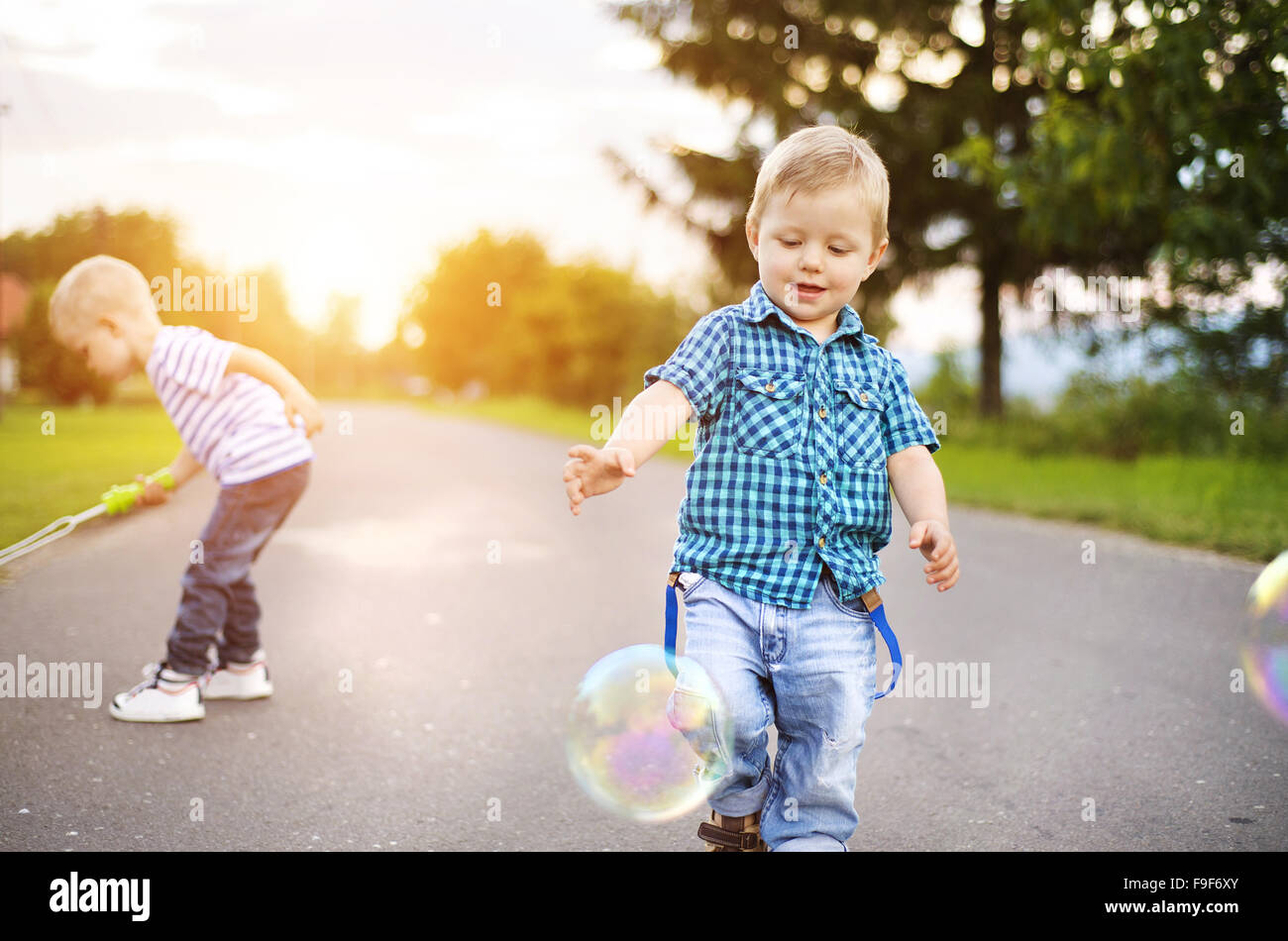 Cute boys having fun hi-res stock photography and images - Alamy