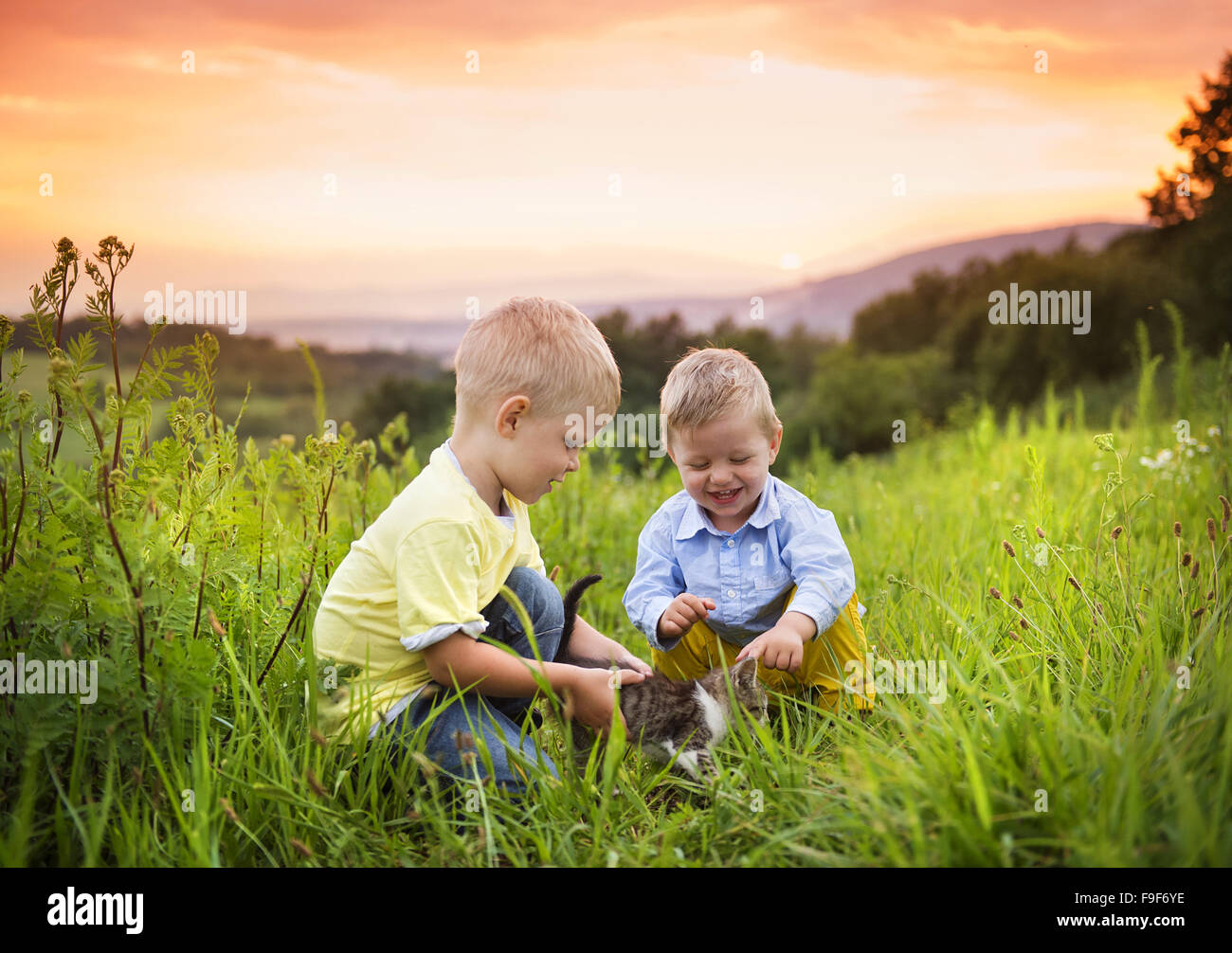 Cute boys having fun hi-res stock photography and images - Alamy