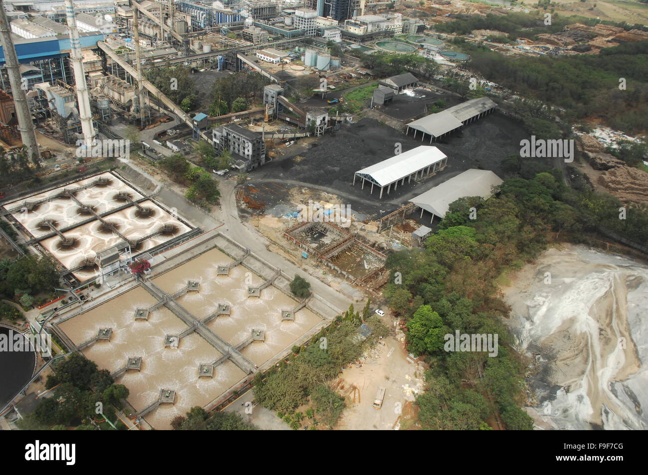Aerial view of the Factory Stock Photo - Alamy