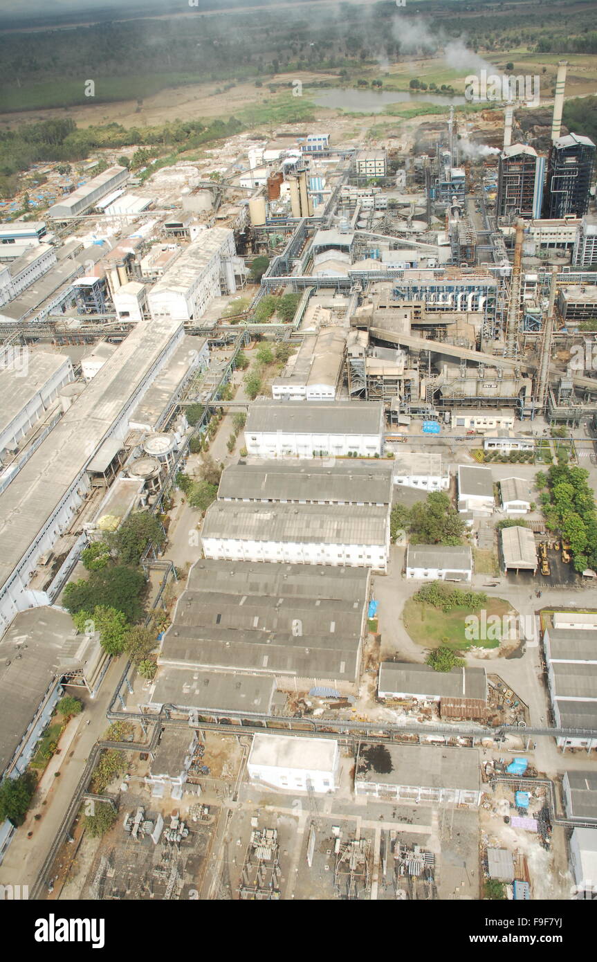 Aerial view of the Factory Stock Photo - Alamy