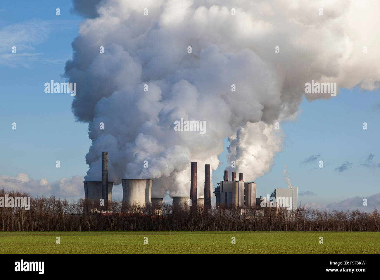 Brown coal power plant Stock Photo - Alamy