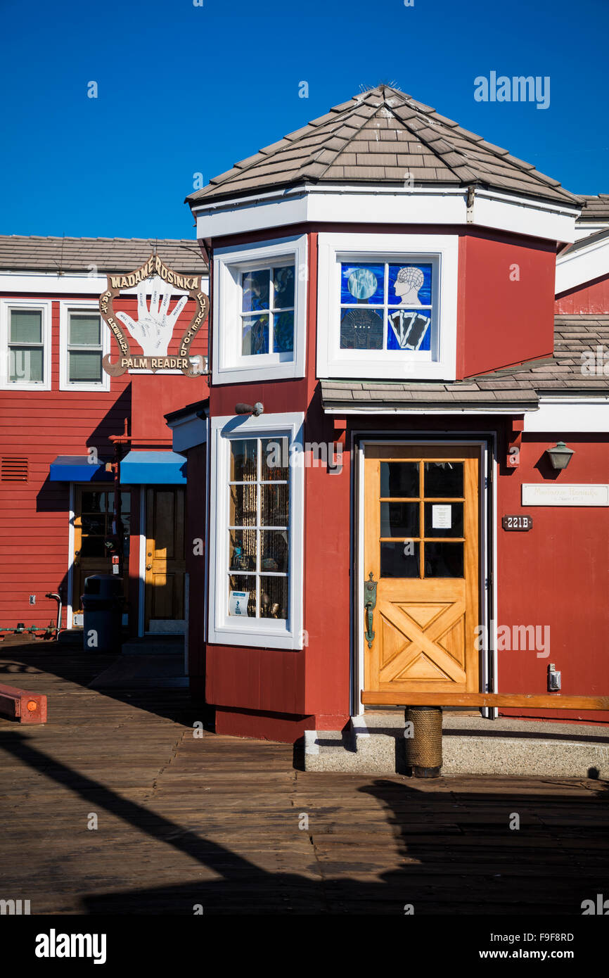 Palm Readers Office, Stearns Wharf, Santa Barbara, California, USA ...