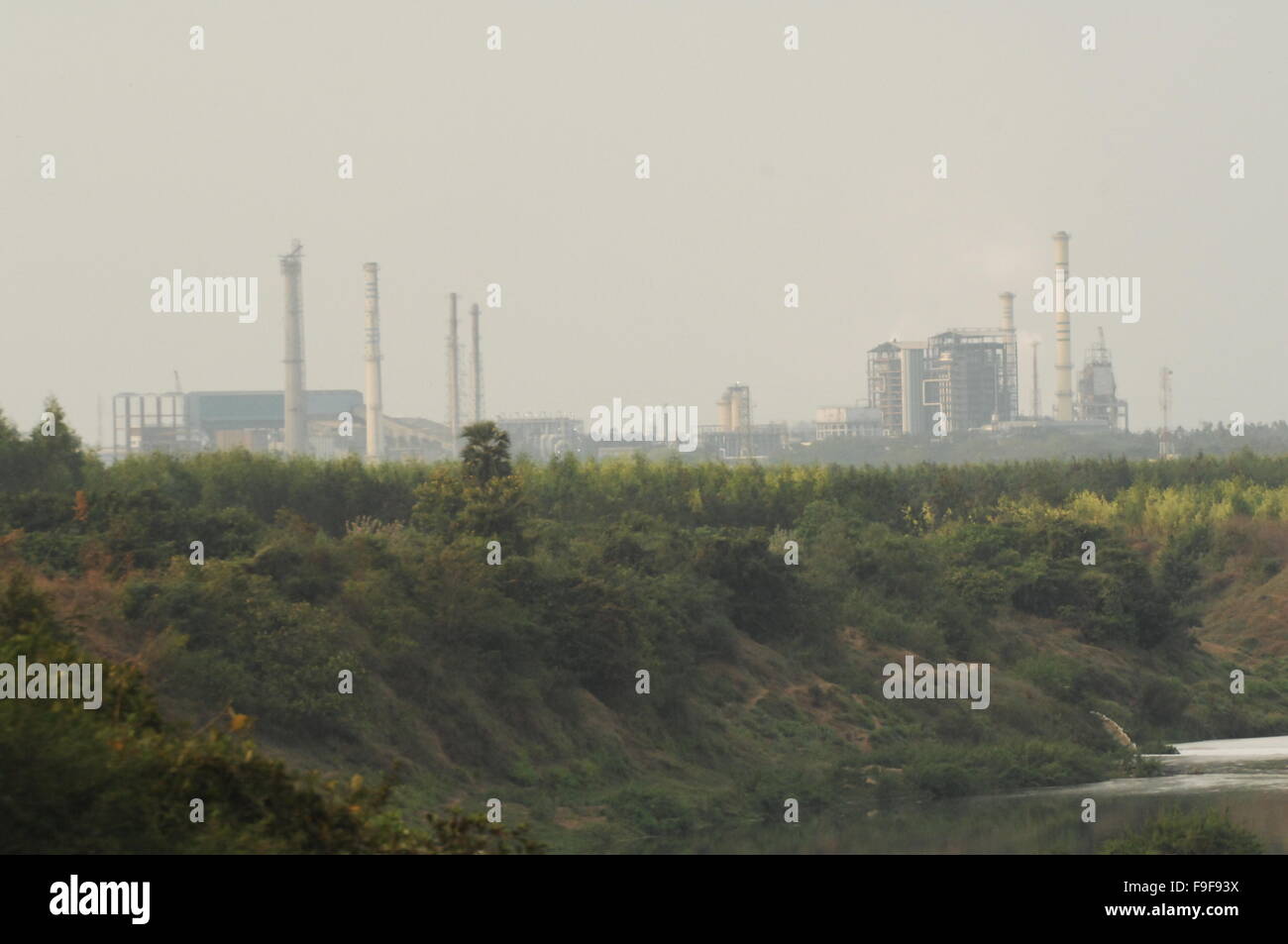 Aerial view of the Factory Stock Photo - Alamy