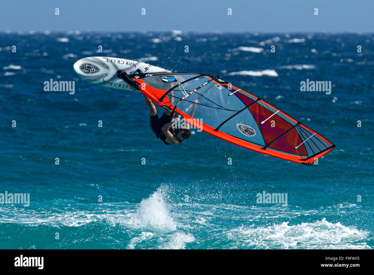 Wind Surfer wave jumping, Esperance, Western Australia Stock Photo - Alamy