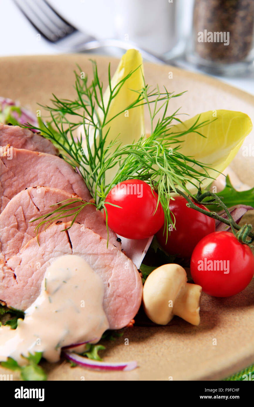 Pork Tenderloin Fine Dining High Resolution Stock Photography and ...