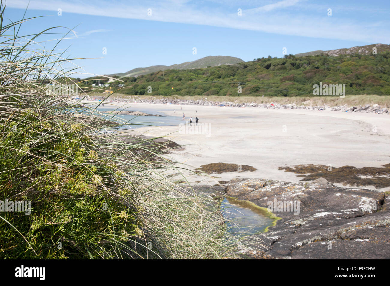 Rock Pool, Derrymore Bay Beach; Waterville; County Kerry; Ireland Stock ...