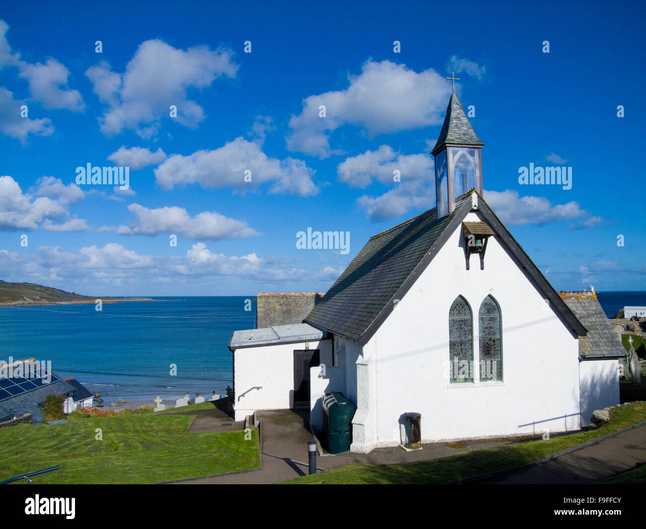 St Peter's Anglican Church, Coverack Village, Lizard Peninsula ...