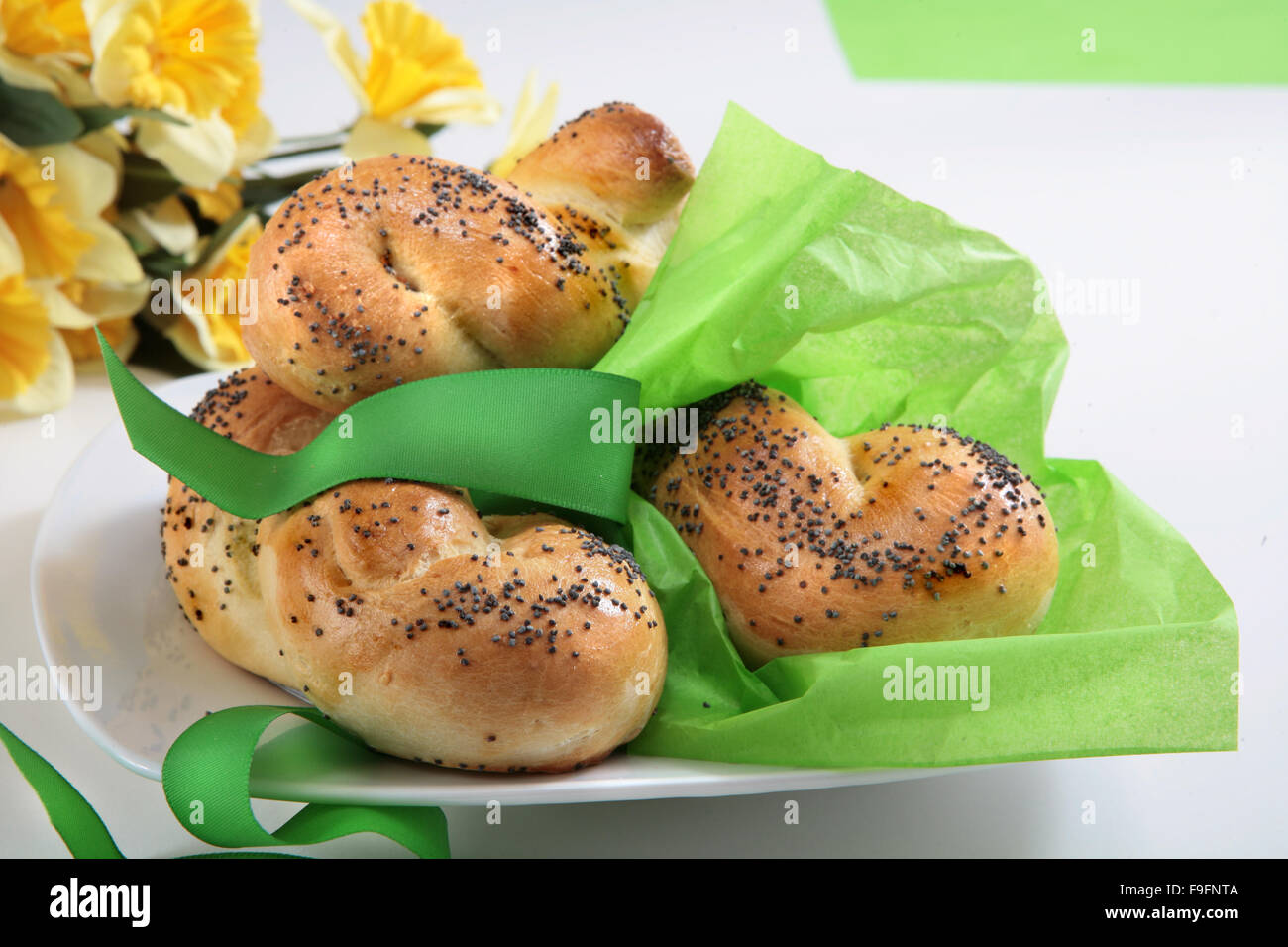 Baked Easter Twists Stock Photo - Alamy