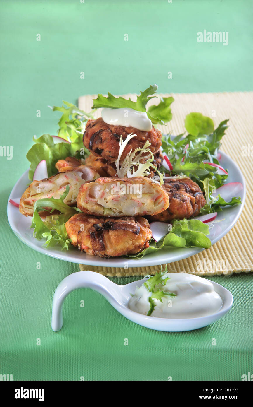 Crab Stick Dumplings Stock Photo - Alamy